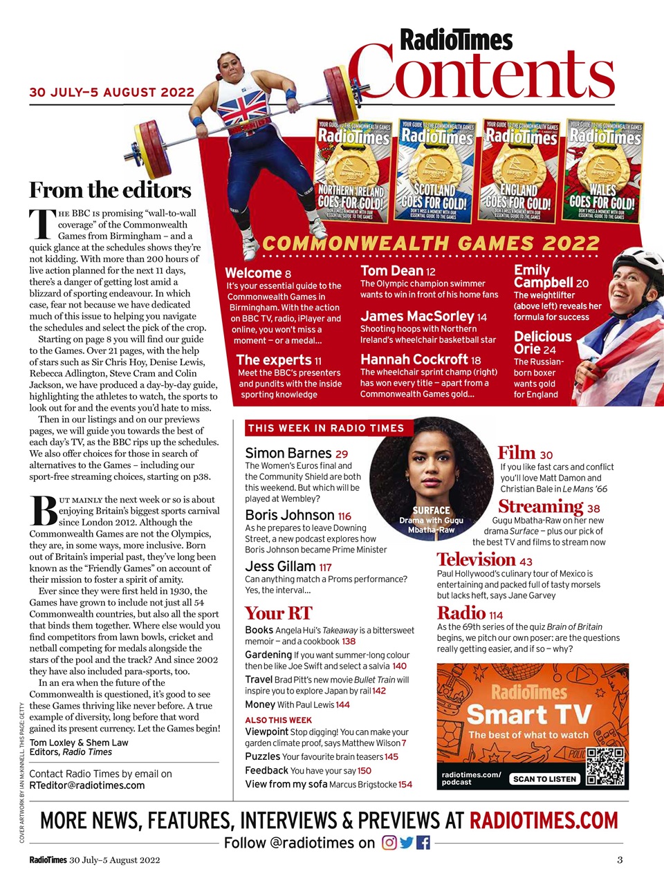 Radio Times Magazine - 30-5th August 2022 Subscriptions | Pocketmags