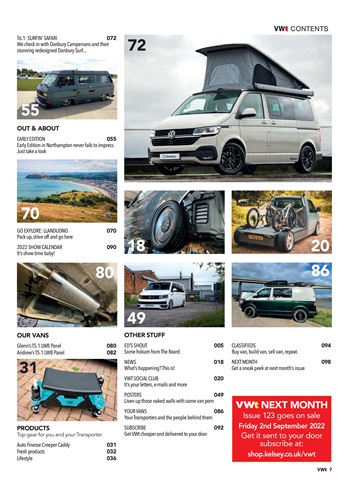 VWt Magazine - Issue 122 Sept 22 Subscriptions | Pocketmags