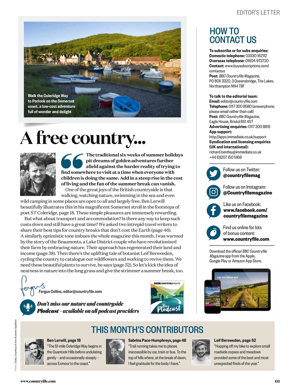 BBC Countryfile Magazine - August 2022 Back Issue