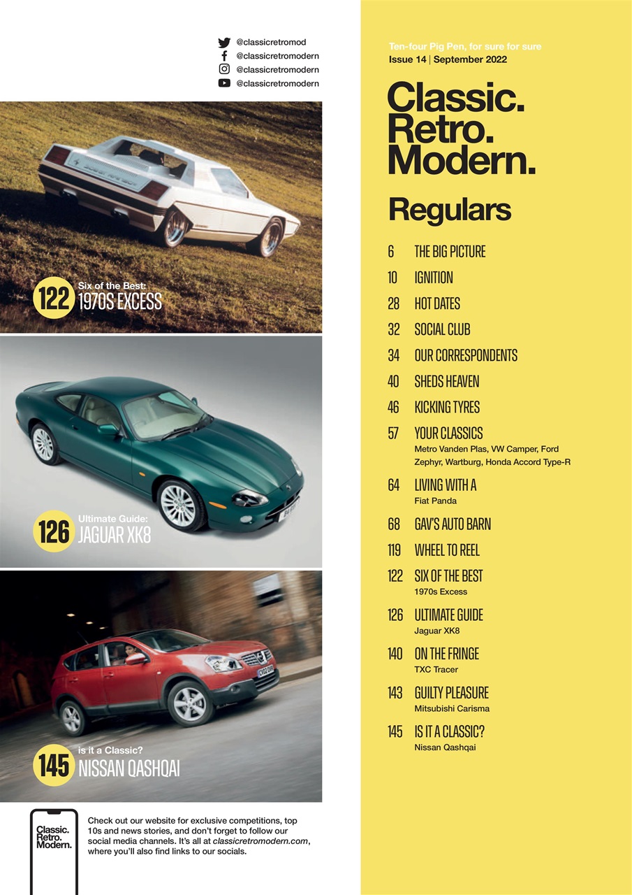 Classic.Retro.Modern. Magazine - September 2022 Subscriptions | Pocketmags