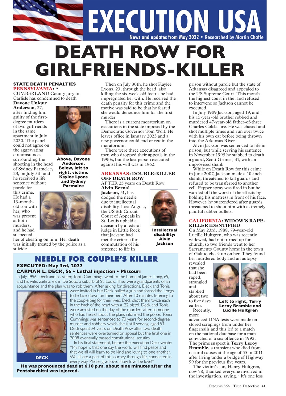 True Detective Magazine - True Detective September 2022 Subscriptions ...