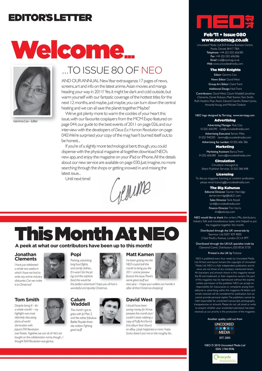 NEO Magazine - NEO Issue 80 Back Issue