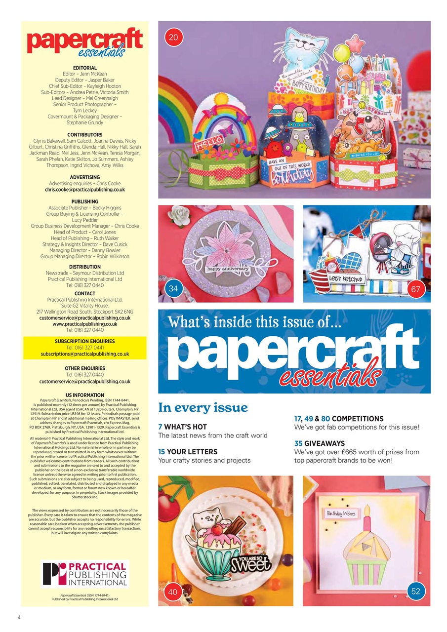 Papercraft Essentials Magazine - Issue 215 Subscriptions | Pocketmags