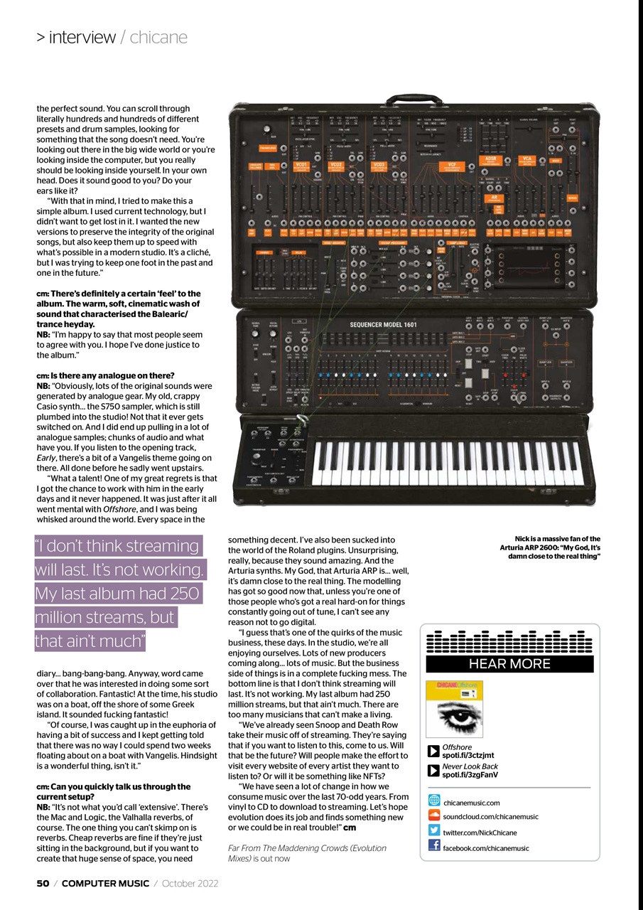 Computer Music Magazine - October 2022 Subscriptions | Pocketmags
