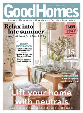 Good Homes Magazine - September 2022 Subscriptions | Pocketmags