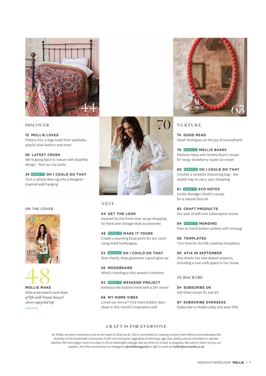 Mollie magazine - September 2022 Subscriptions | Pocketmags