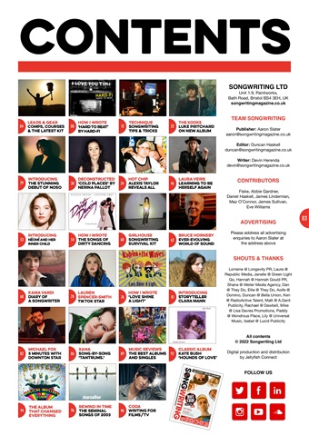 Songwriting Magazine - Summer 2022 Subscriptions | Pocketmags