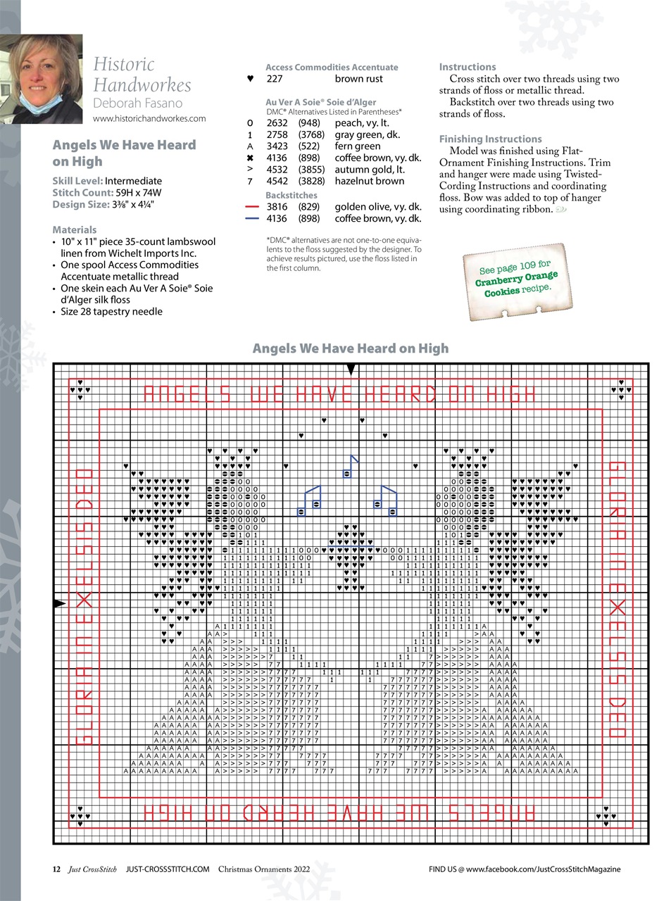Just CrossStitch Magazine - Ornaments Winter 2022 Subscriptions ...