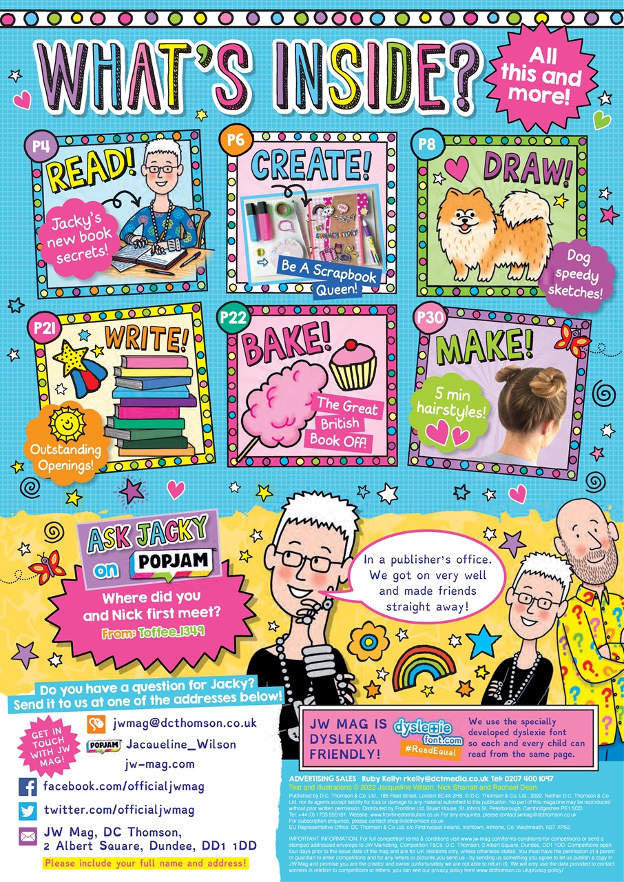 Jacqueline Wilson Magazine Issue 202 Back Issue 