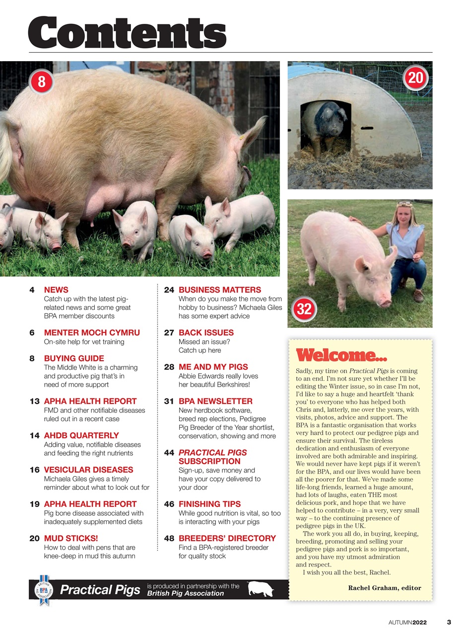 Practical Pigs Magazine - Autumn 2022 Back Issue