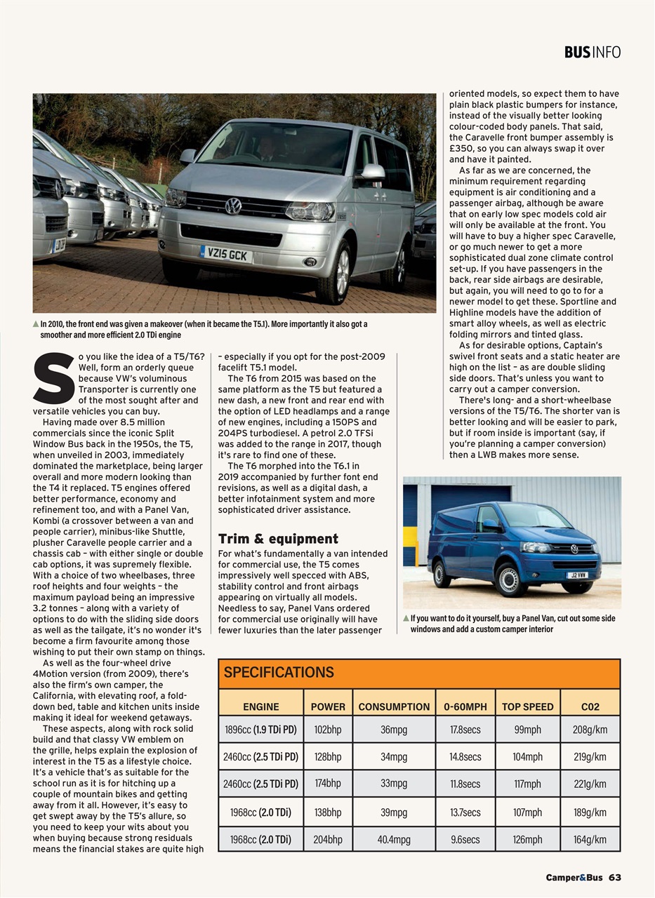 VW Camper Magazine - Oct-22 Back Issue