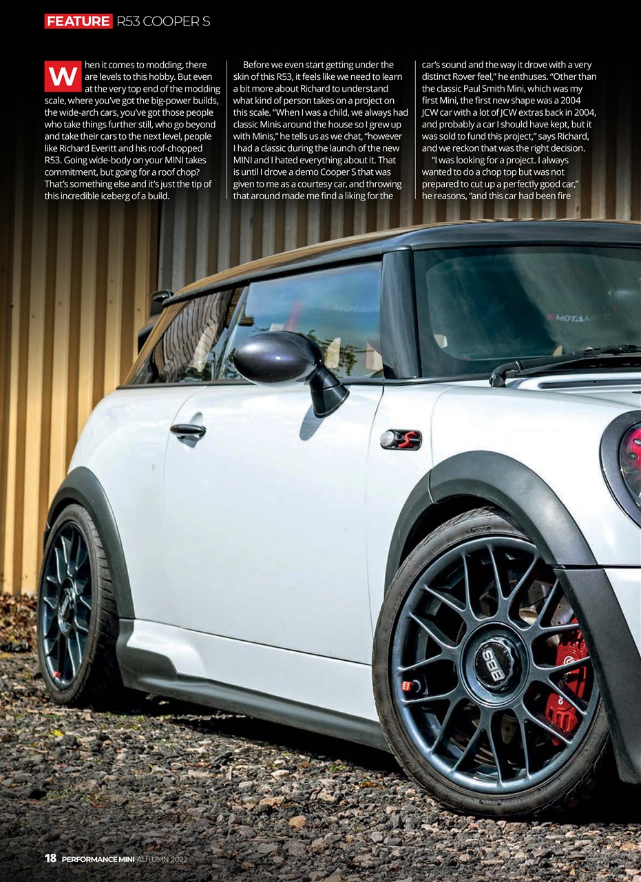 Performance Mini Magazine Subscriptions and Autumn 2022 Issue