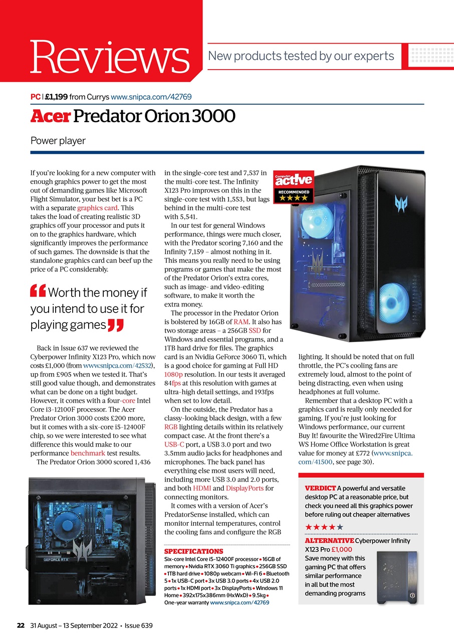 Computer Active Magazine - 639 Back Issue