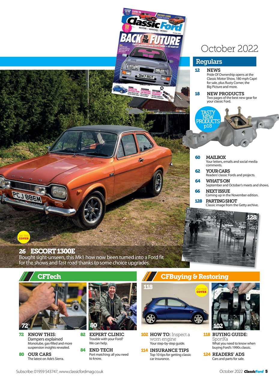 Classic Ford Magazine - Oct-22 Back Issue