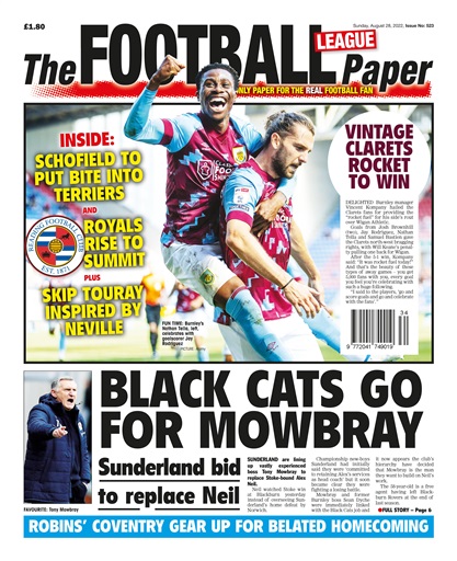 The Football League Paper Magazine - 28-Aug-2022 Back Issue