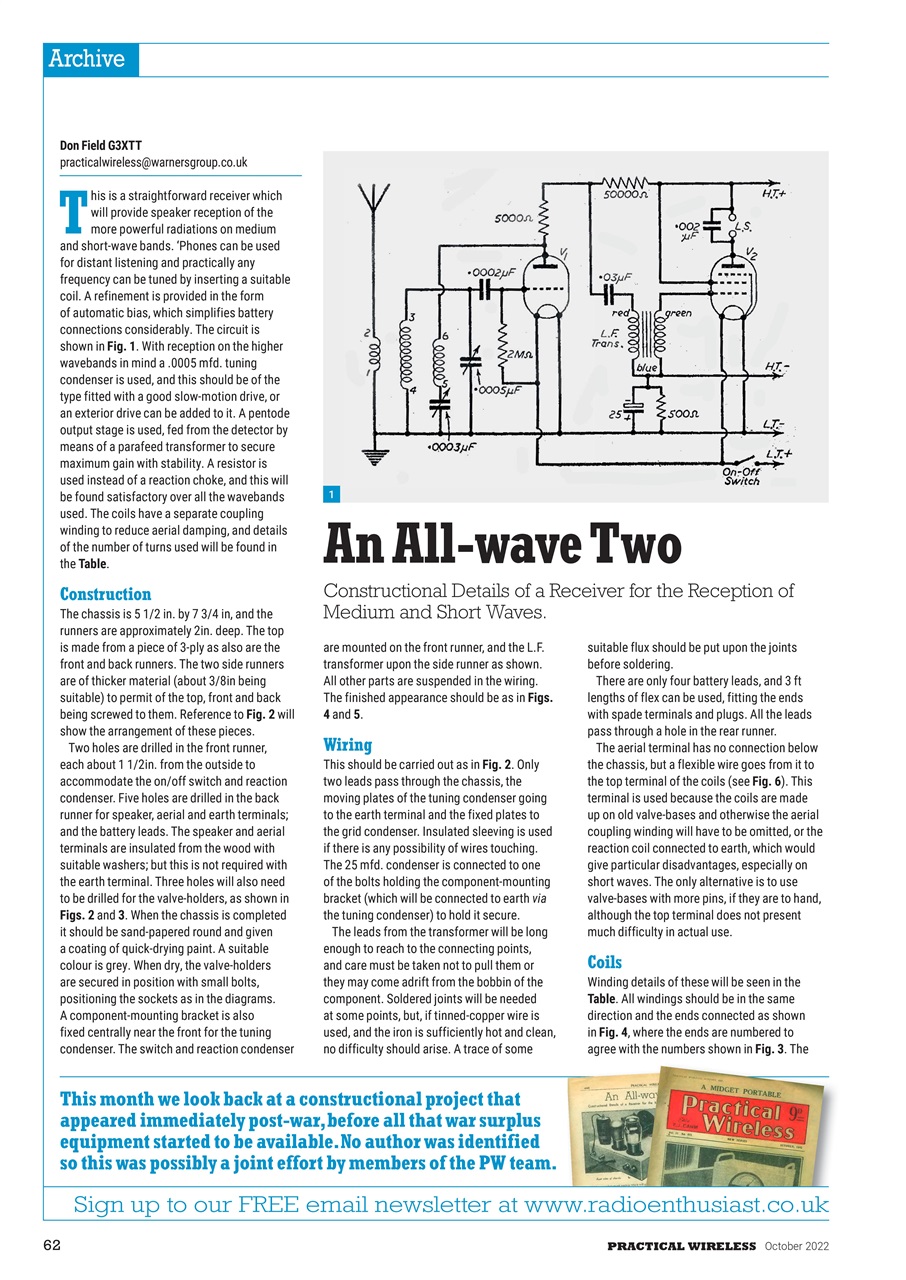 Practical Wireless Magazine - October 2022 Subscriptions | Pocketmags