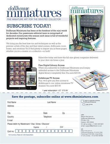 Dollhouse Miniatures Magazine - Issue 89 Subscriptions | Pocketmags