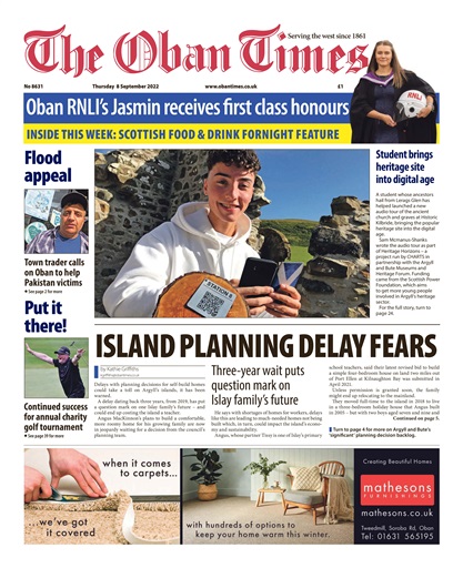 The Oban Times & Lochaber Times Magazine - 8th September, 2022 Back Issue