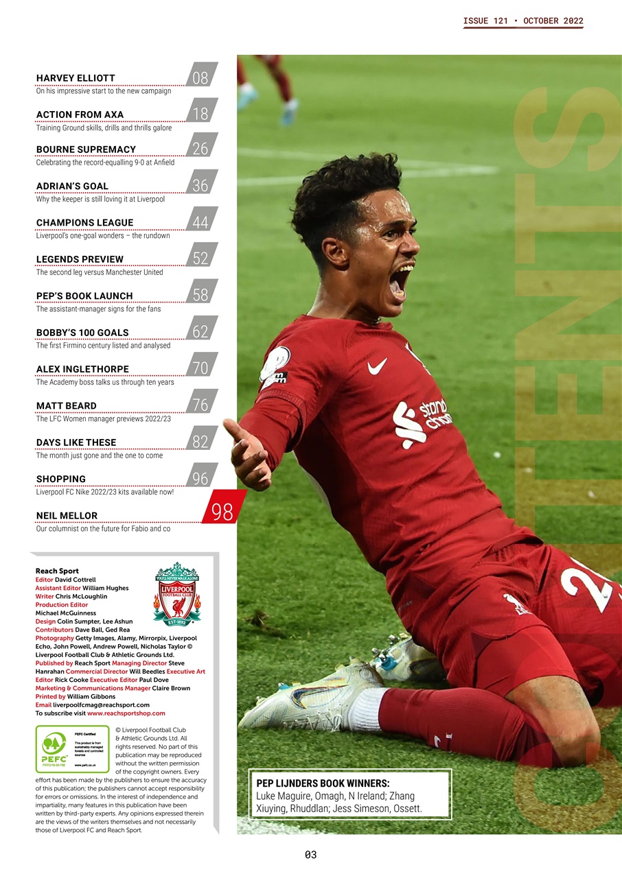 Liverpool FC Magazine - Oct-22 Subscriptions | Pocketmags