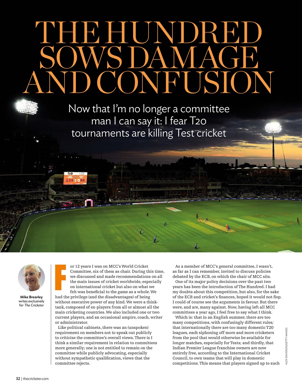 The Cricketer Magazine - October 2022 Back Issue