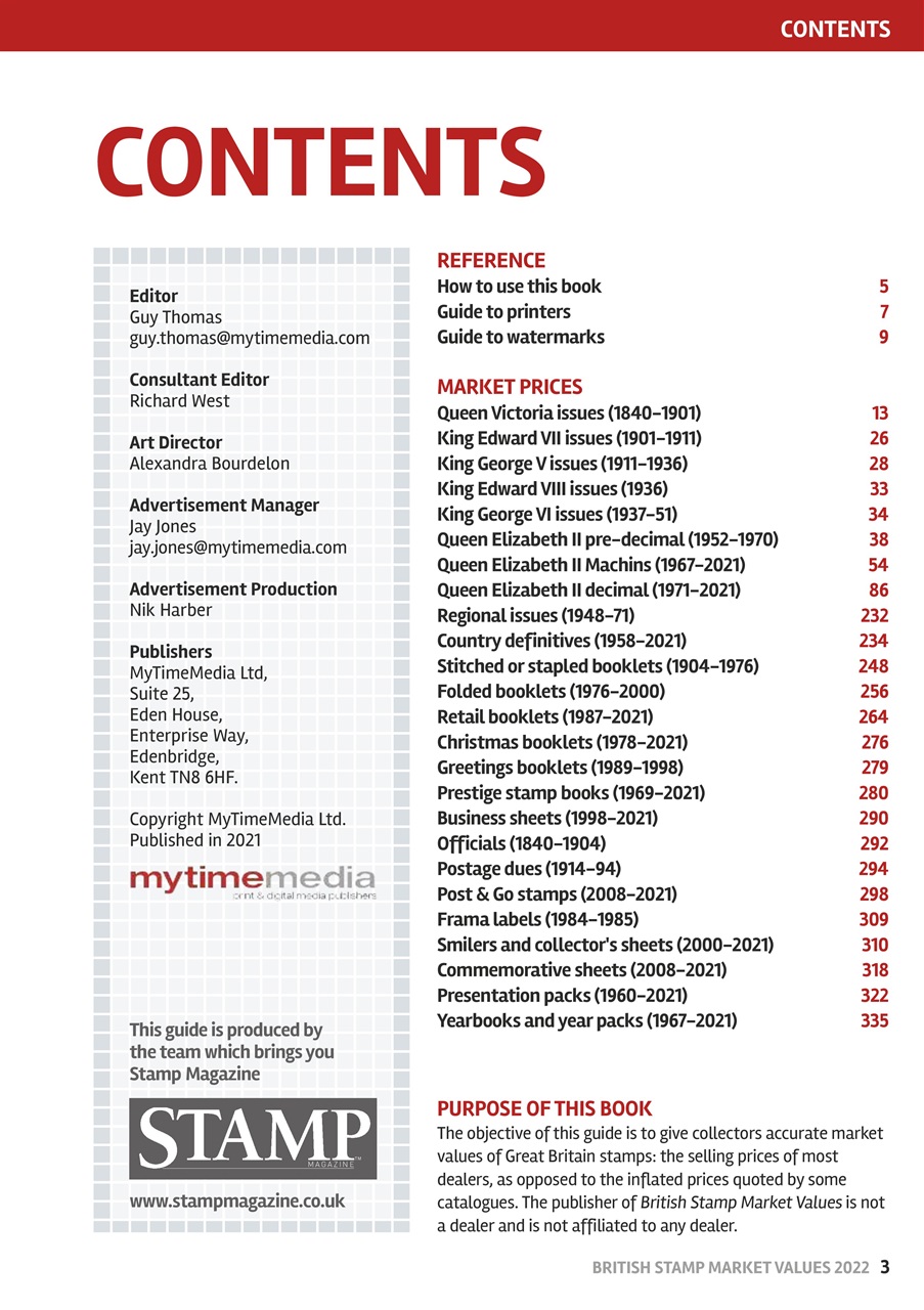 Stamp Magazine - British Stamp Market Values 2022 Special Issue