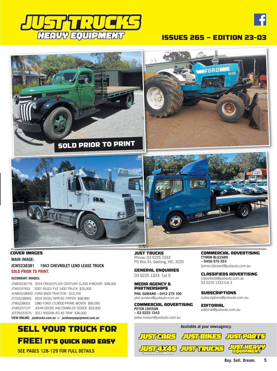 JUST TRUCKS Magazine - 23-03 Back Issue