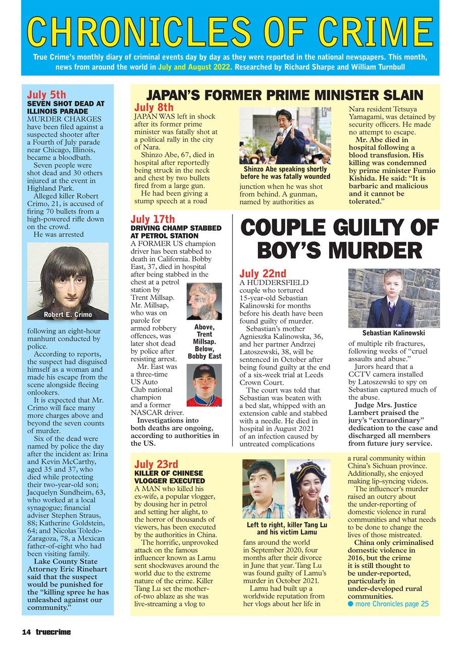 True Crime Magazine - True Crime October 2022 Back Issue