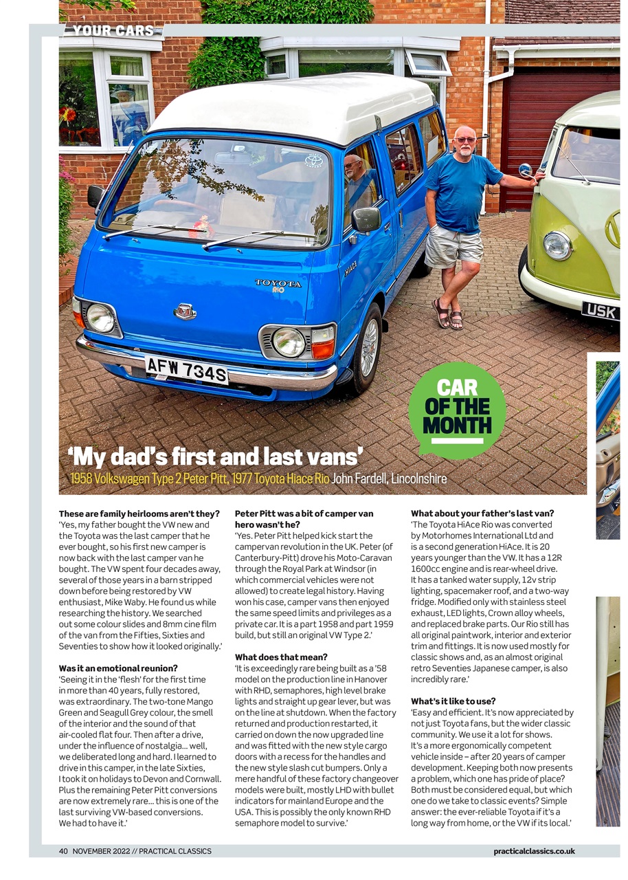 Practical Classics Magazine - Nov 22 Back Issue
