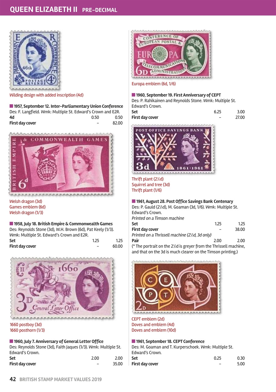 Stamp Magazine - British Stamp Market Values 2019 Special Issue