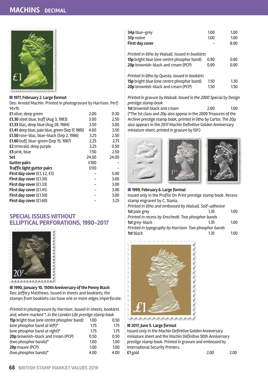 Stamp Magazine - British Stamp Market Values 2019 Special Issue