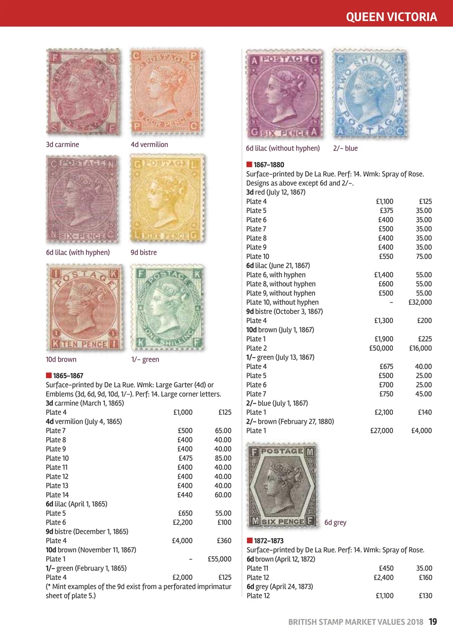 Stamp Magazine - British Stamp Market Values 2018 Special Issue