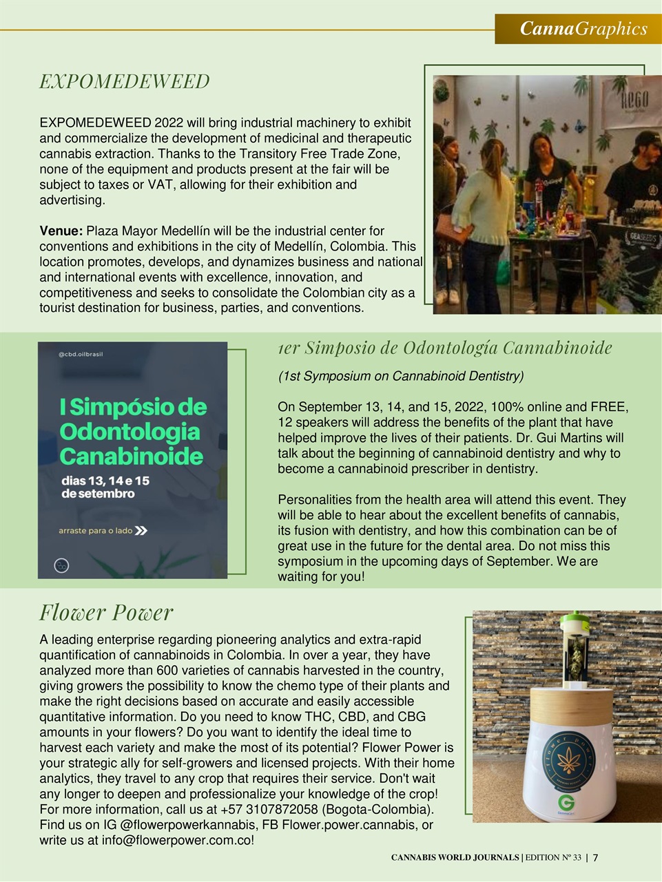 Cannabis World Journals Magazine - Issue 33 Back Issue
