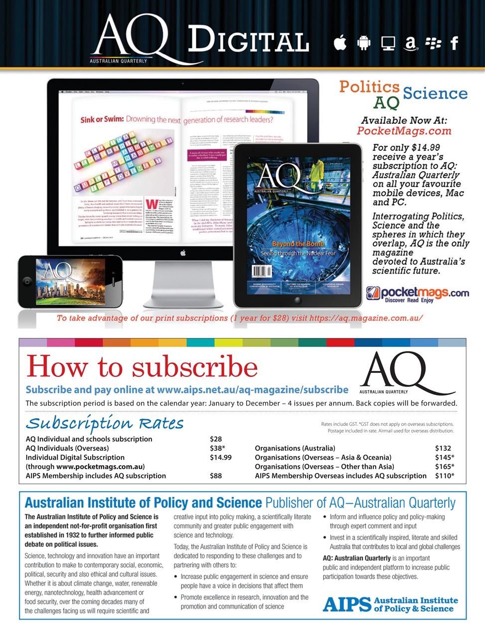 AQ: Australian Quarterly Magazine - AQ: Australian Quarterly 93.4 Back ...