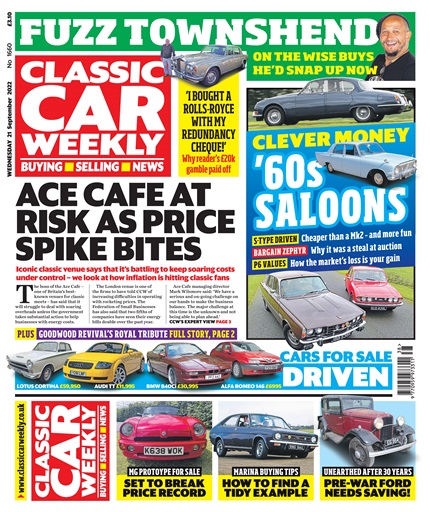 Classic Car Weekly Magazine - 21-Sep-22 Back Issue