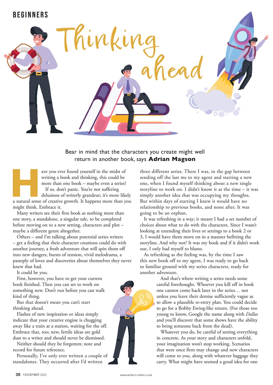 Writing Magazine - November 2022 Back Issue