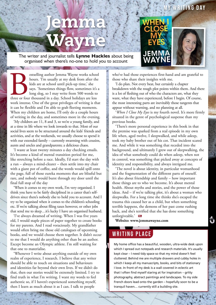 Writing Magazine - November 2022 Back Issue