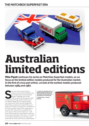 Diecast Collector Magazine - November 2022 Subscriptions | Pocketmags