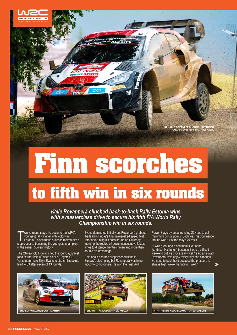 Pacenotes Rally magazine Subscriptions and Issue 197 - Aug 22 Issue ...
