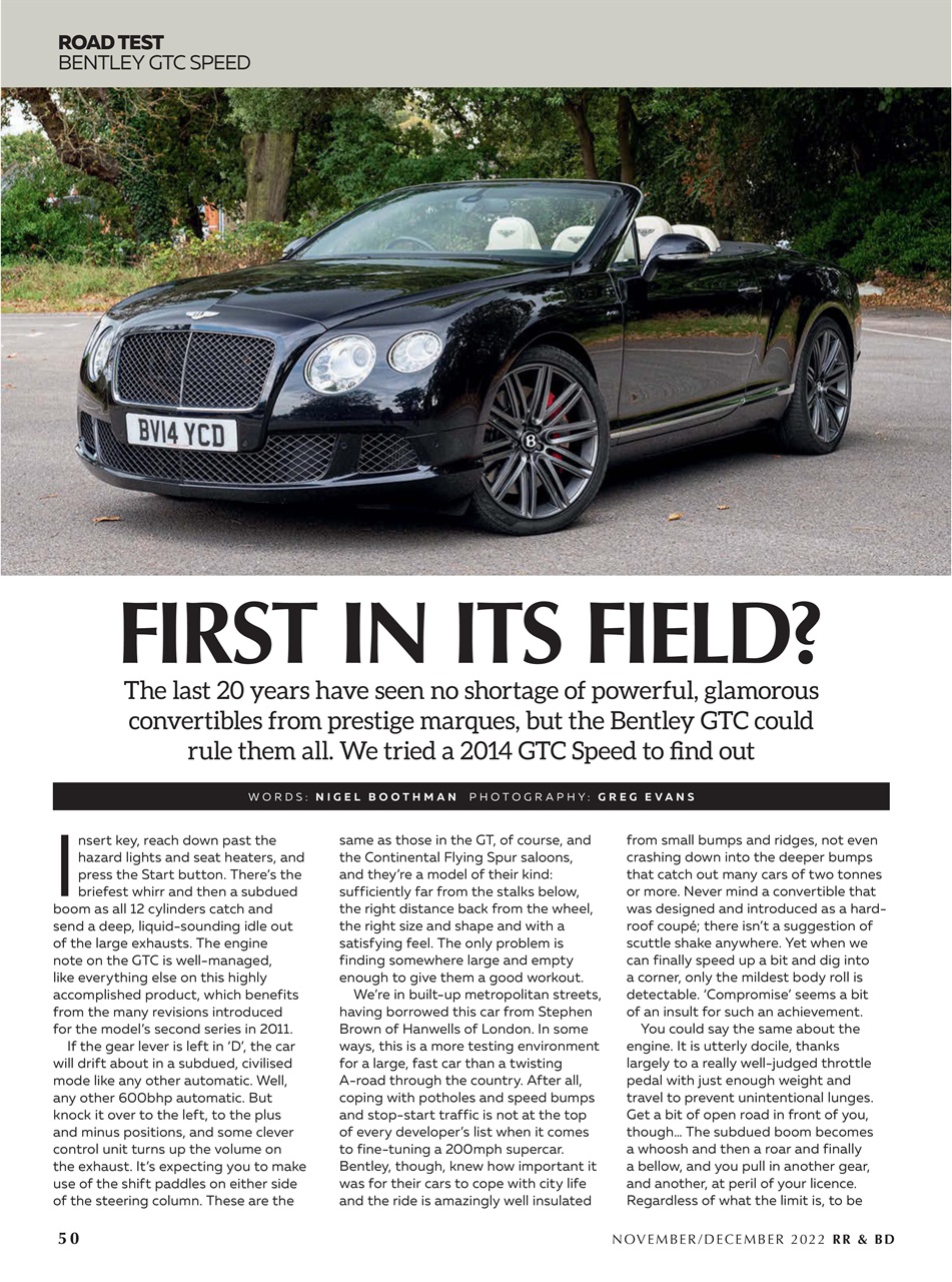 Rolls-Royce & Bentley Driver Magazine - Issue 33 - Nov/Dec Back Issue