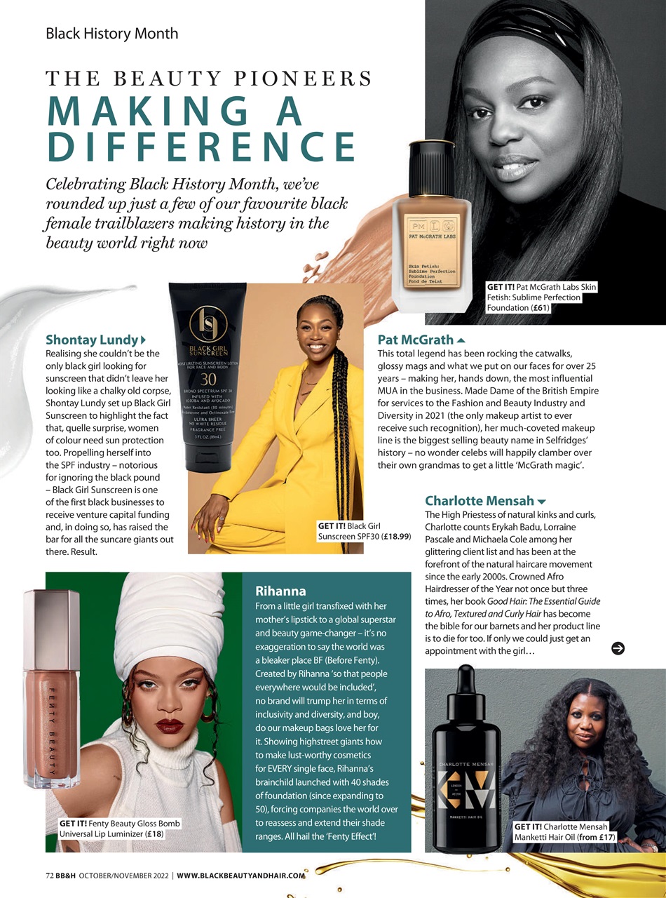 Black Beauty & Hair – the UK's No. 1 Black magazine - October/ November ...