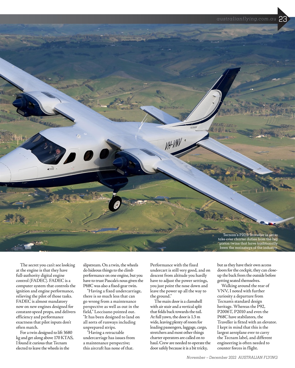 Australian Flying Magazine - Nov-Dec 2022 Back Issue