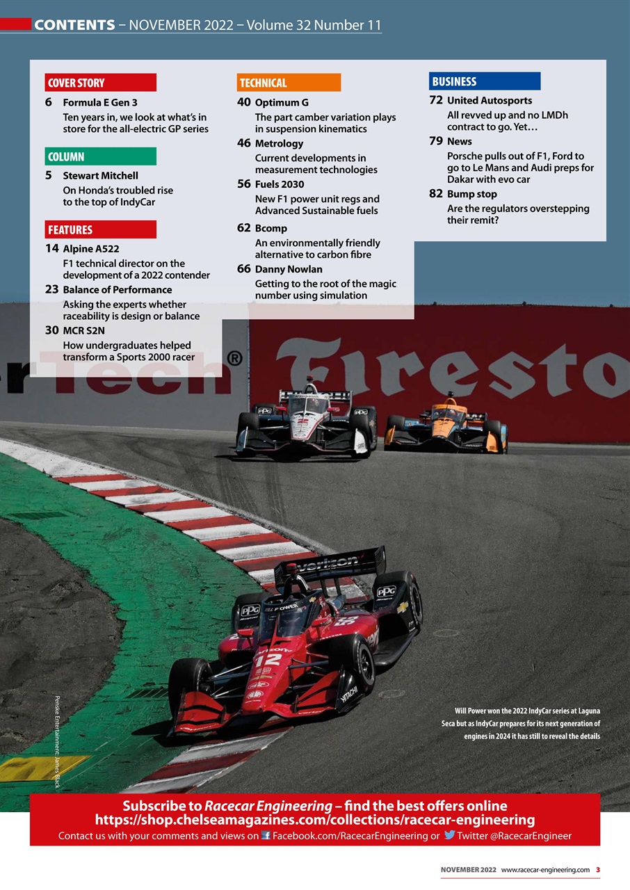 Racecar Engineering Magazine - November 2022 Back Issue