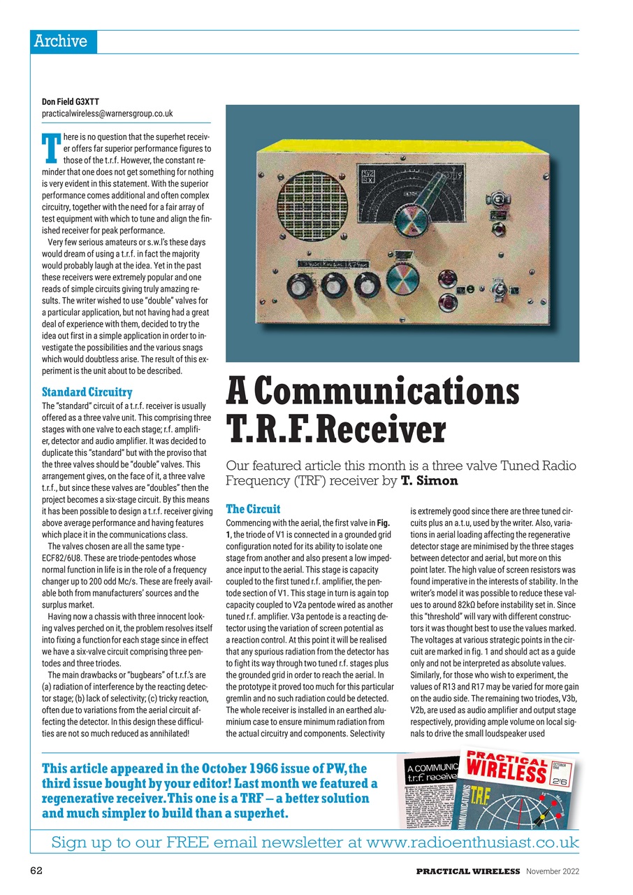 Practical Wireless Magazine - November 2022 Subscriptions | Pocketmags