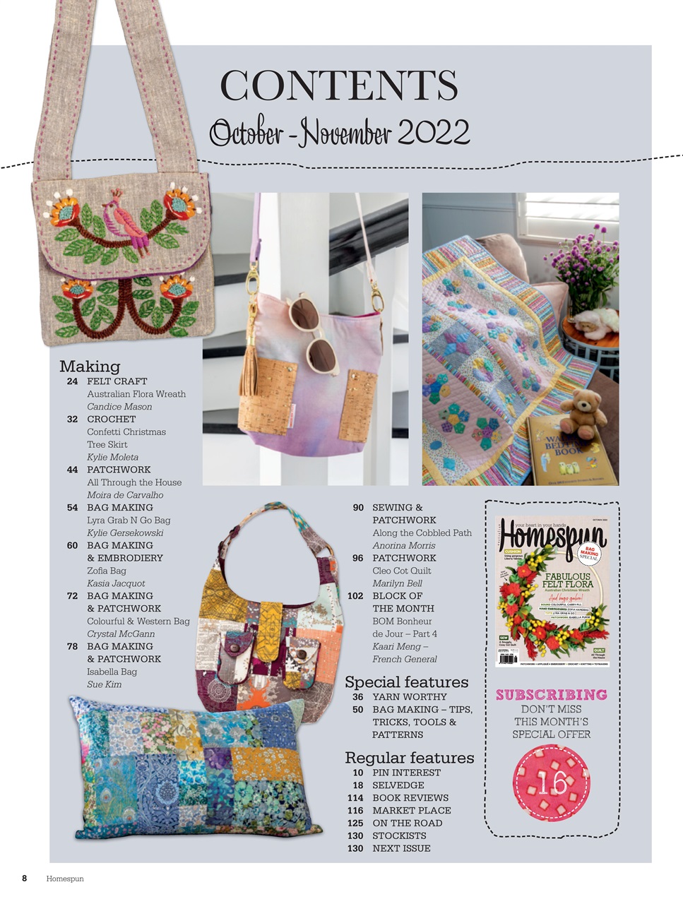 Homespun Magazine - 23.5 Subscriptions | Pocketmags