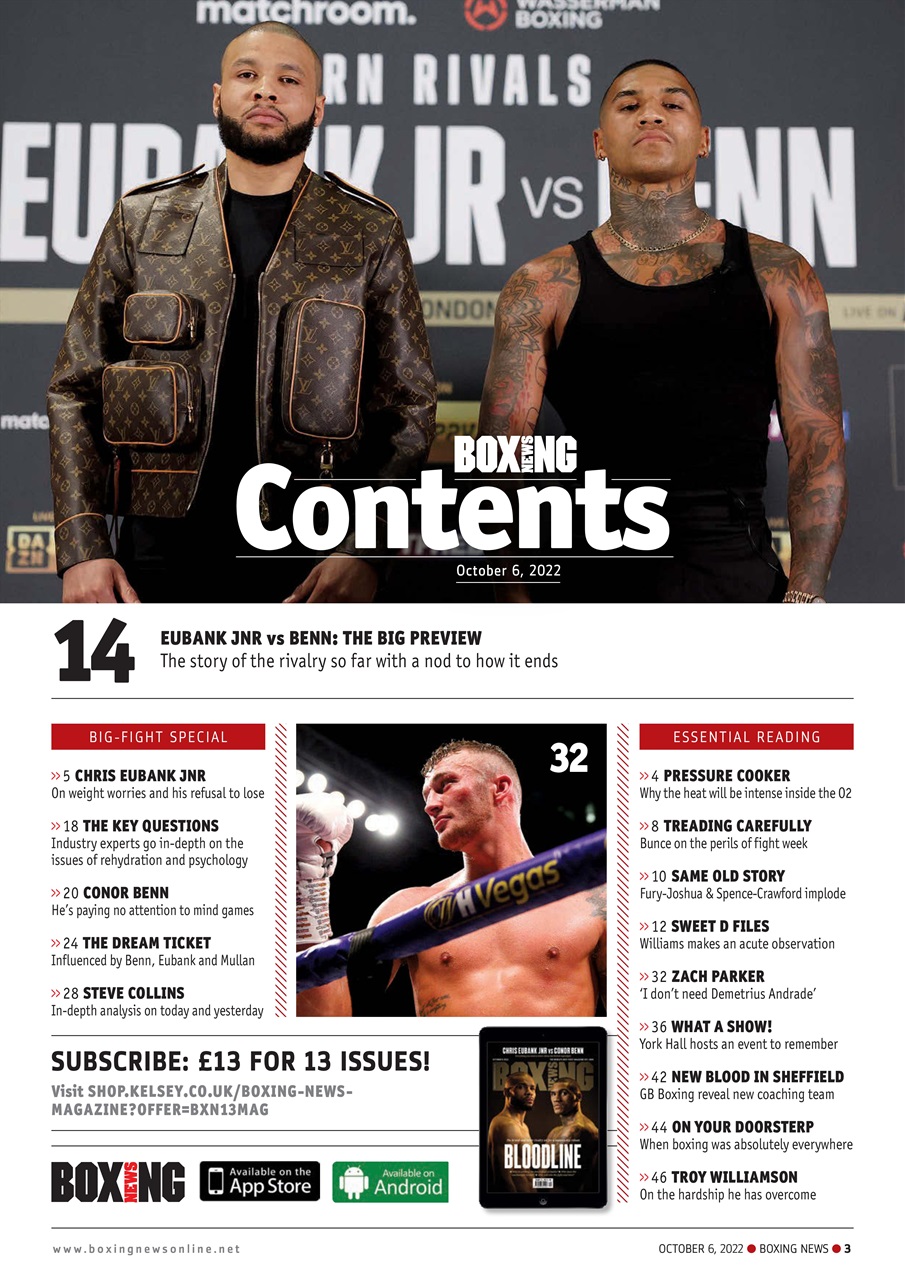 Boxing News Magazine - October 6 2022 Back Issue