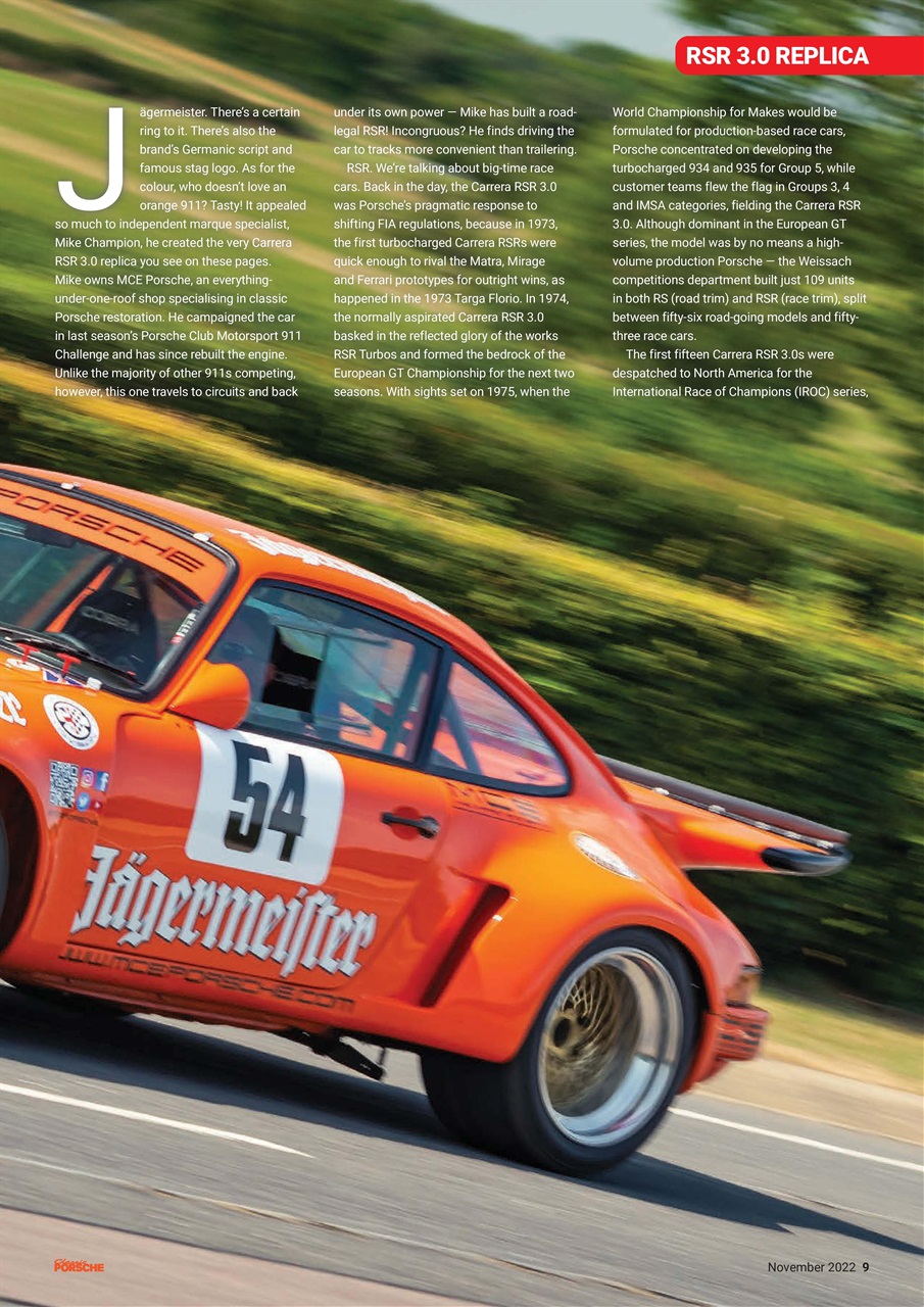 Classic Porsche Magazine - Issue 90 - Nov 2022 Back Issue