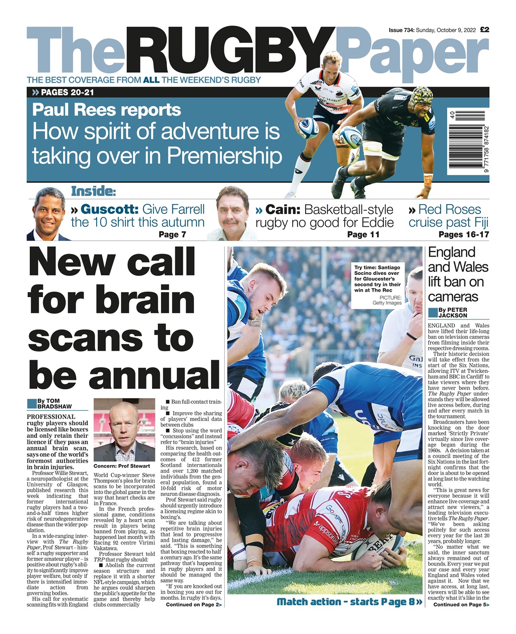 The Rugby Paper Magazine - 9 Oct 2022 Back Issue
