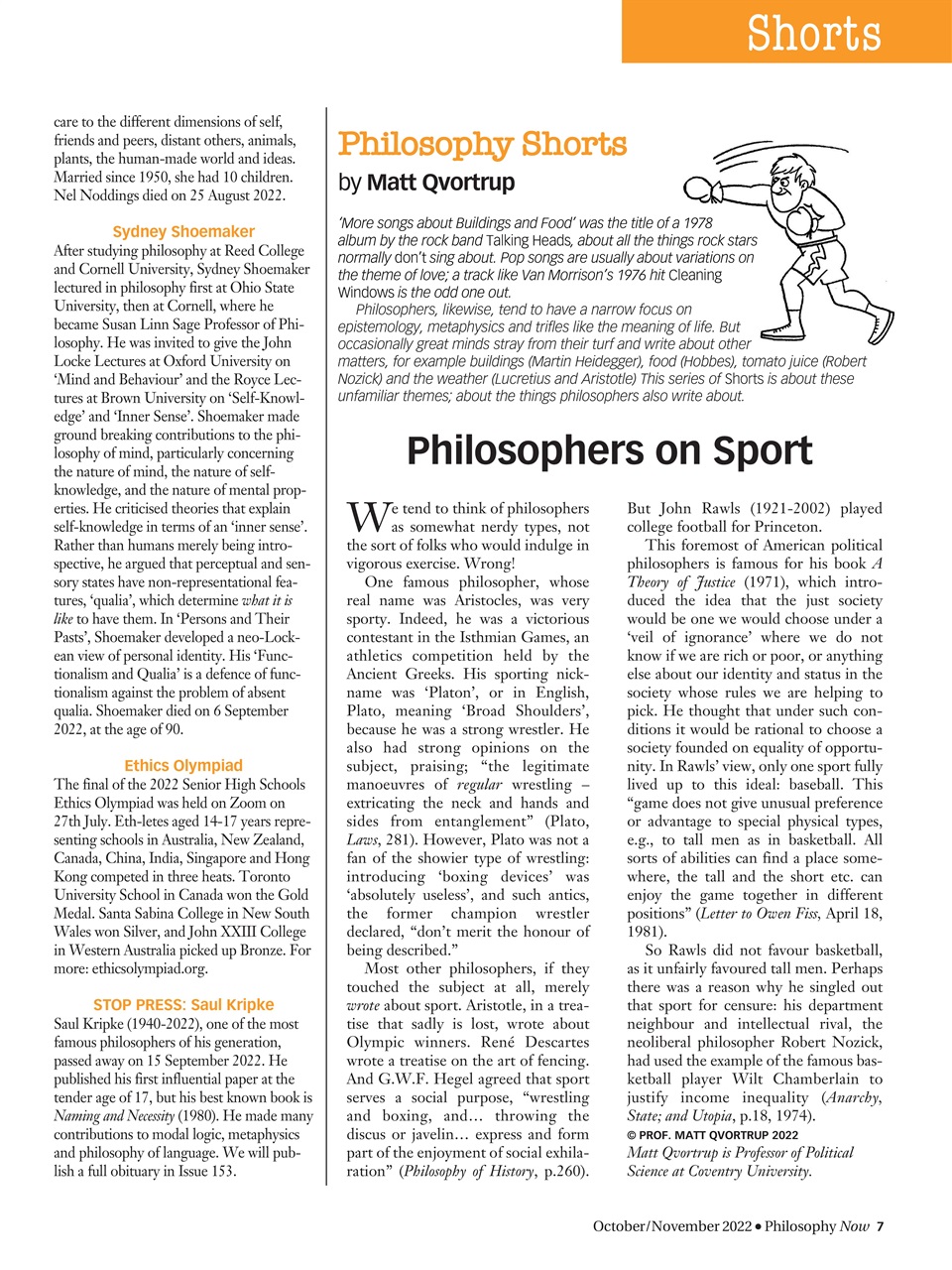 Philosophy Now Magazine - October/November 2022 Subscriptions | Pocketmags
