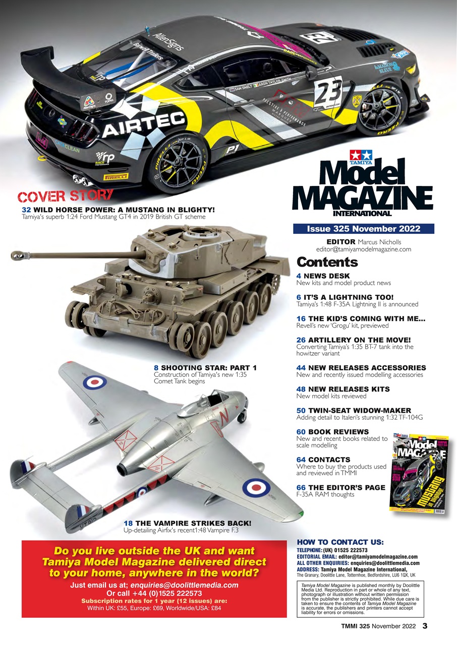 Tamiya Model Magazine - 325 Back Issue