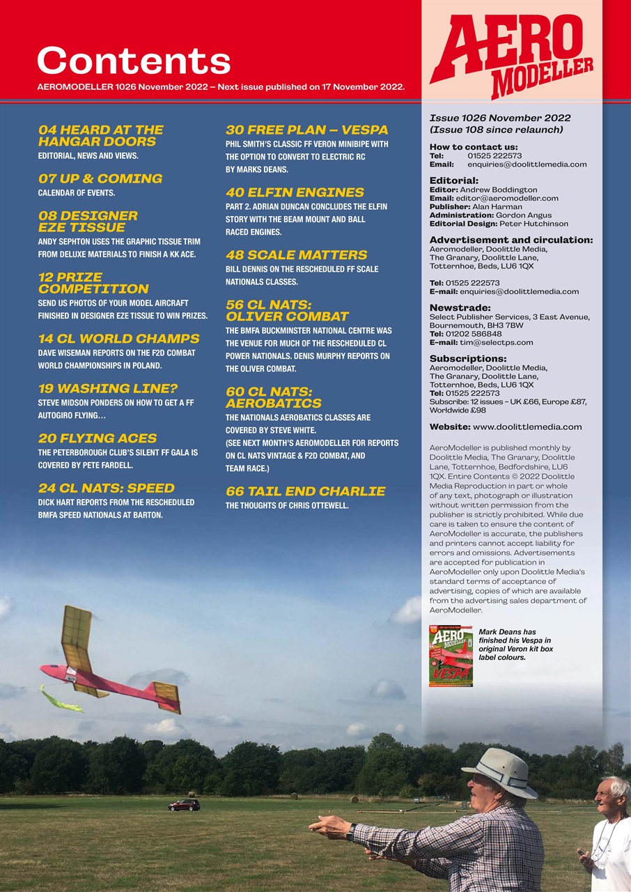 AeroModeller Magazine - Nov 22 Subscriptions | Pocketmags